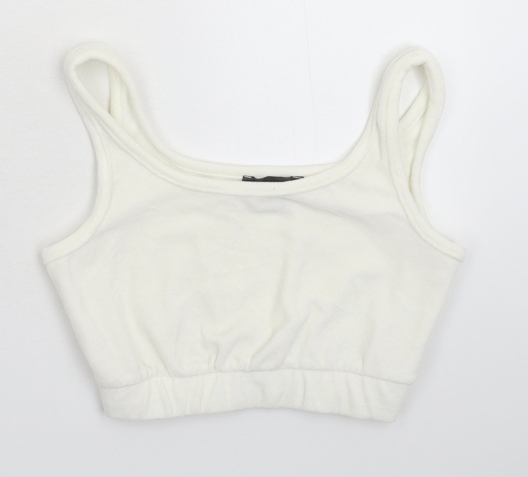 Primark Womens White Cropped Tank Size 6 – Preworn