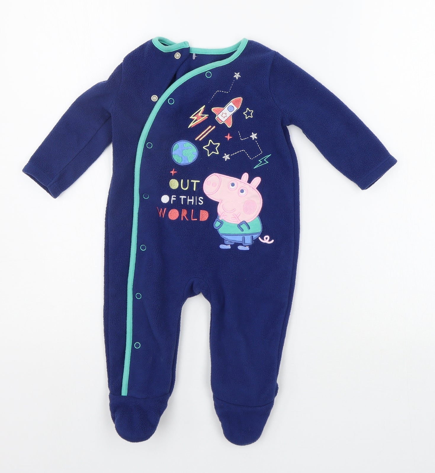 Morrisons Girls Blue Babygrow One-Piece Size 3-6 Months - pepper pig ...