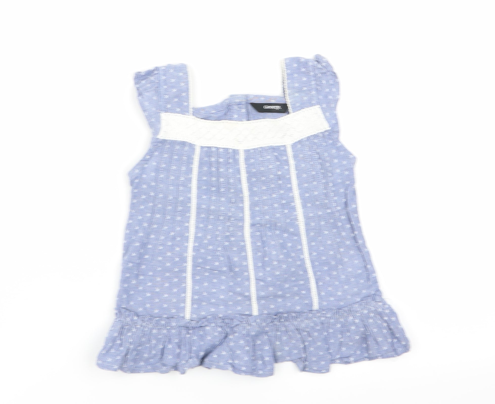 Asda George Girls Blue Polka Dot Basic Blouse Size 18-24 Months – Preworn