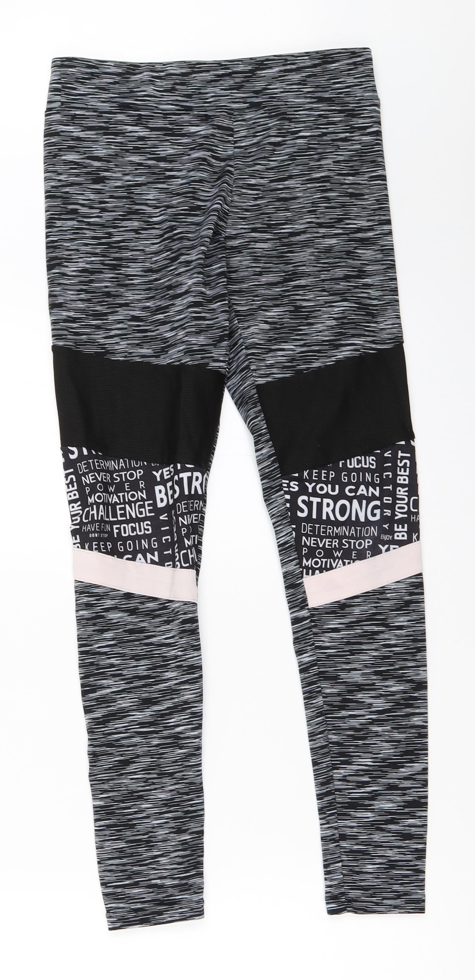 Primark Girls Black Capri Trousers Size 12-13 Years - workout leggings ...