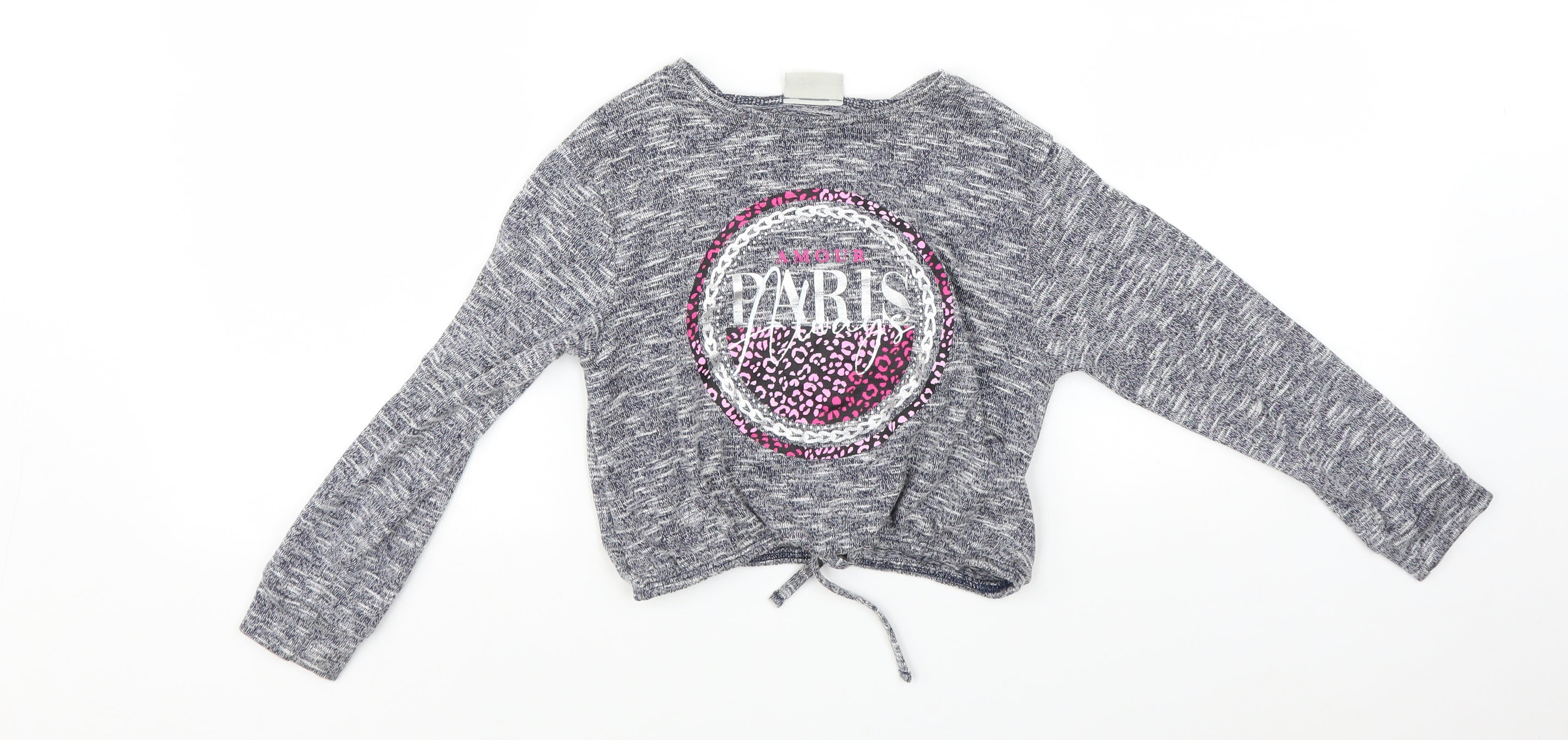 I love girlswear Girls Grey Basic T-Shirt Size 6 Years - Amour Paris ...