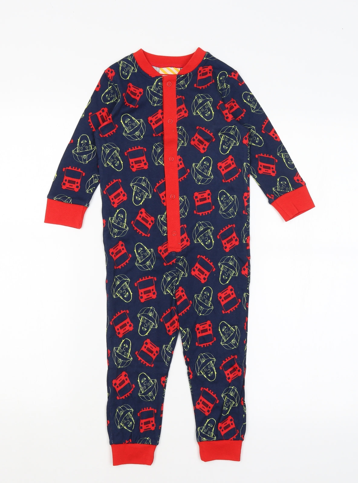 Fireman Sam Baby Blue Babygrow One-Piece Size 18-24 Months - Fireman S ...