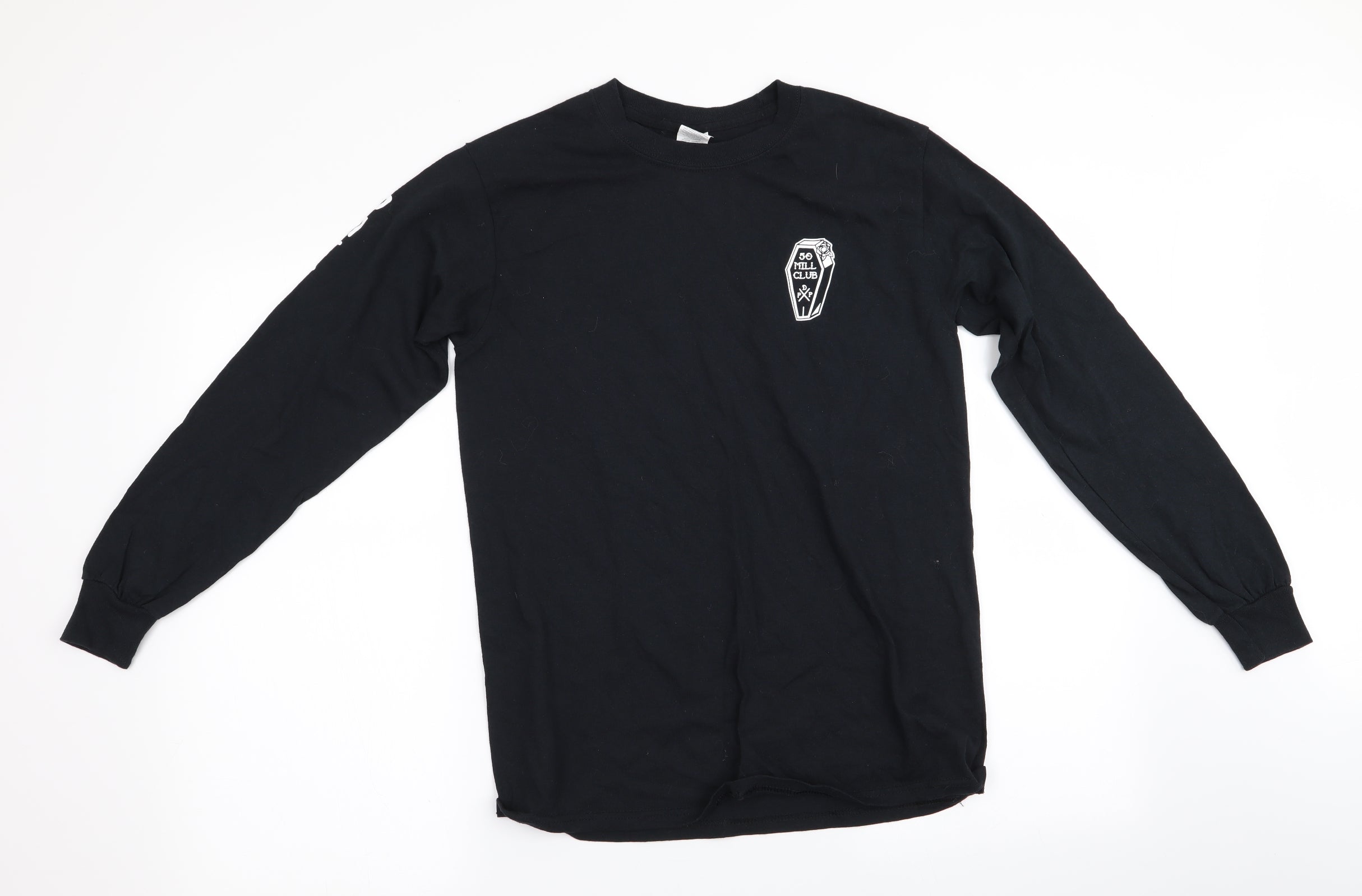 Gildan Mens Black T-Shirt Size S - 50 Mill Club – Preworn