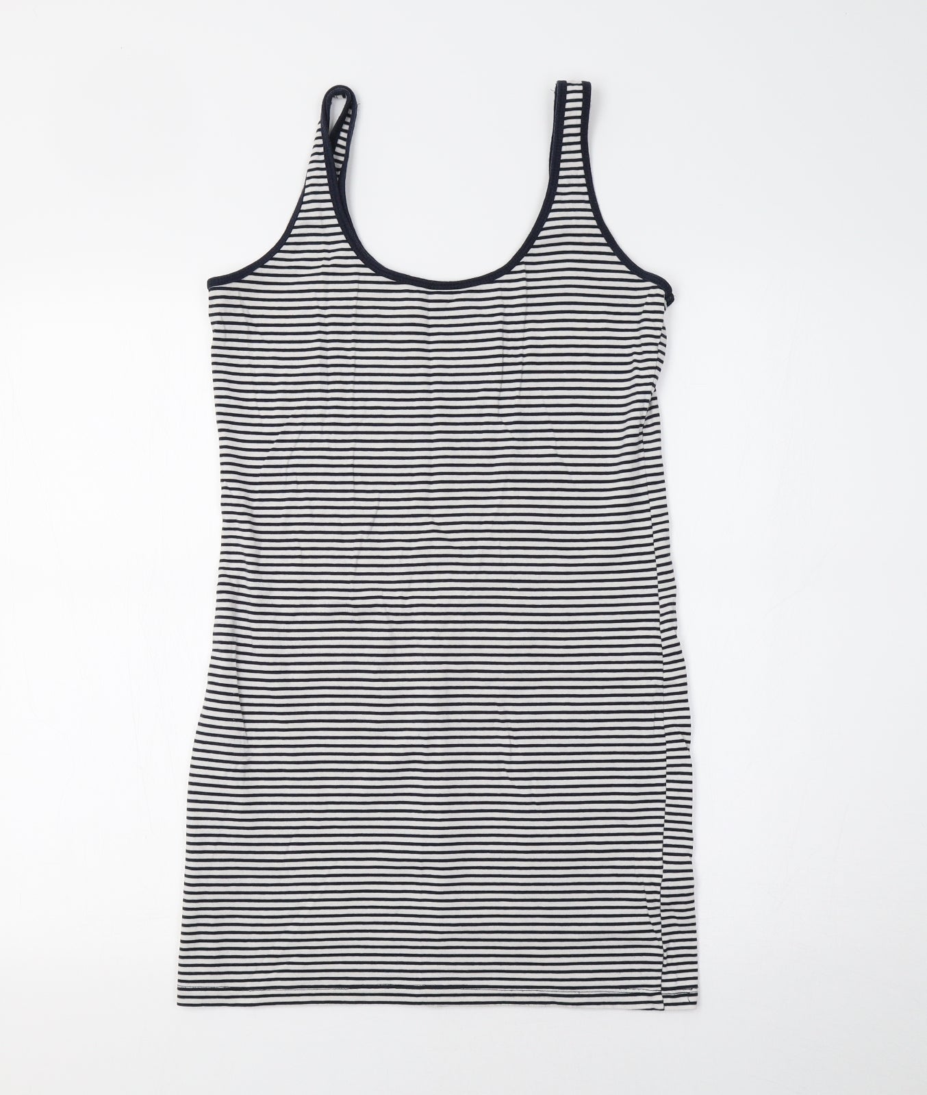 Primark Womens Blue Striped Basic Tank Size 12 – Preworn