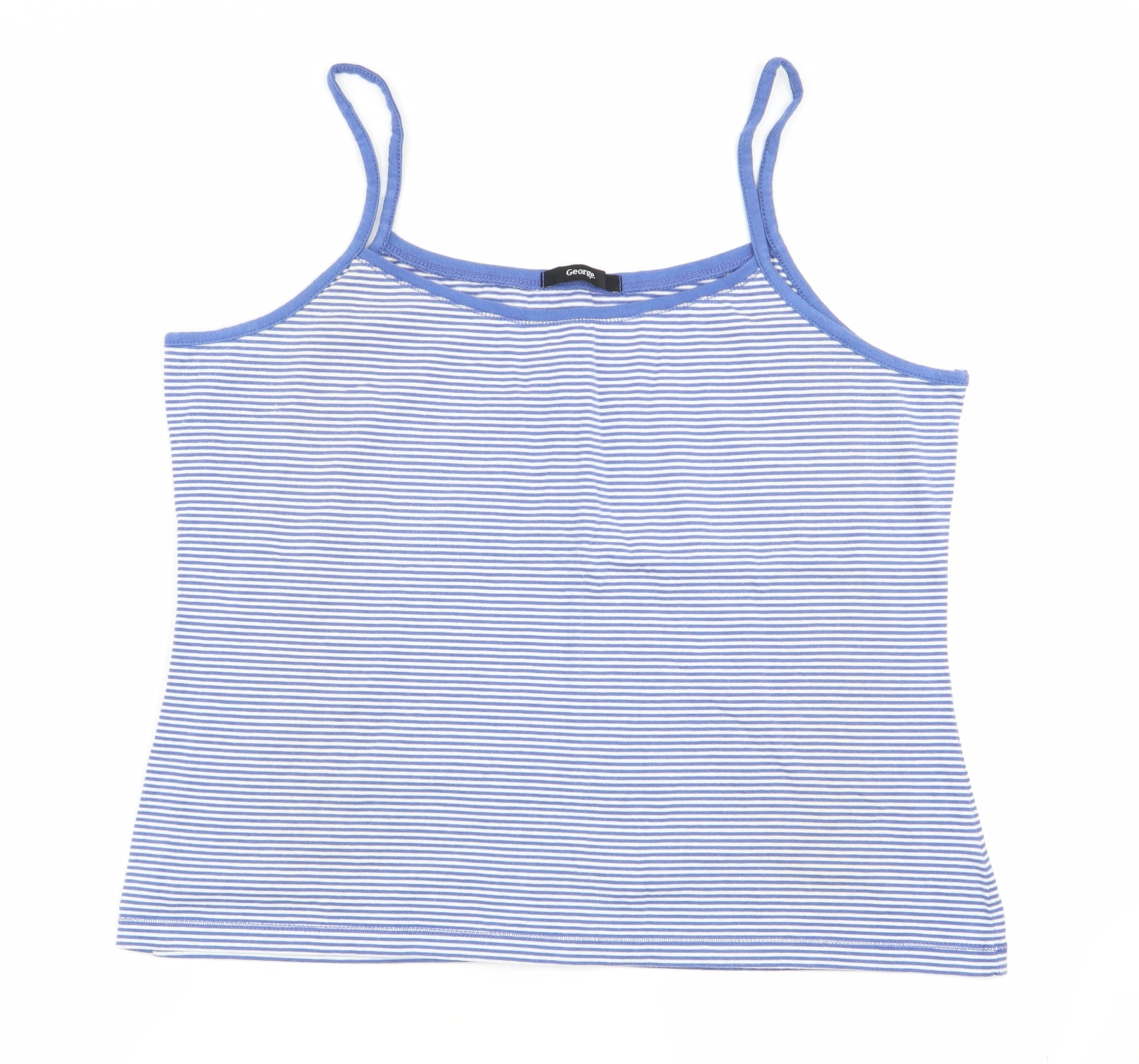 Asda George Womens Multicoloured Striped Basic Tank Size 20 – Preworn