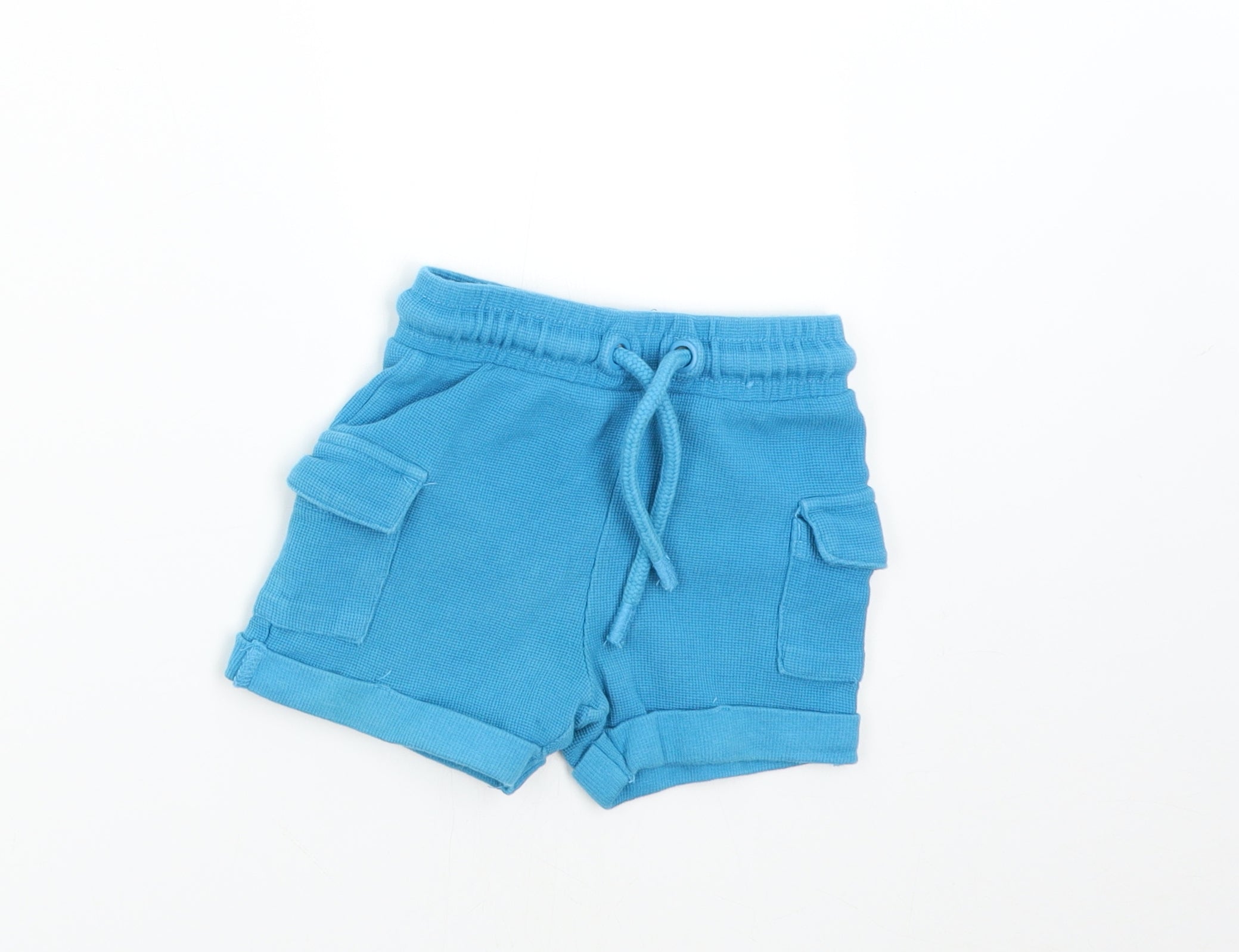 George Baby Blue Cargo Trousers Size 12-18 Months - Shorts – Preworn