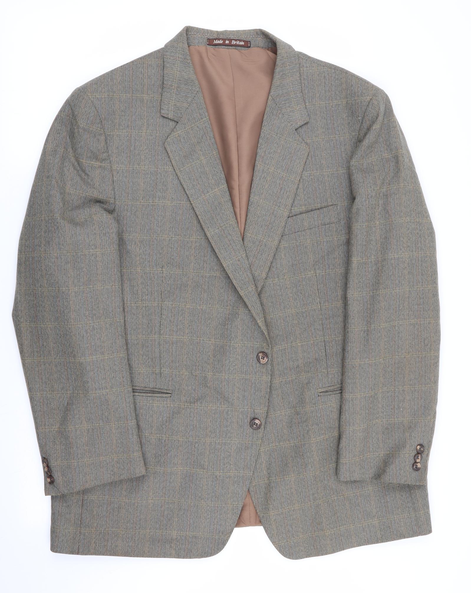 Grendale Mensware Mens Green Check Jacket Blazer – Preworn