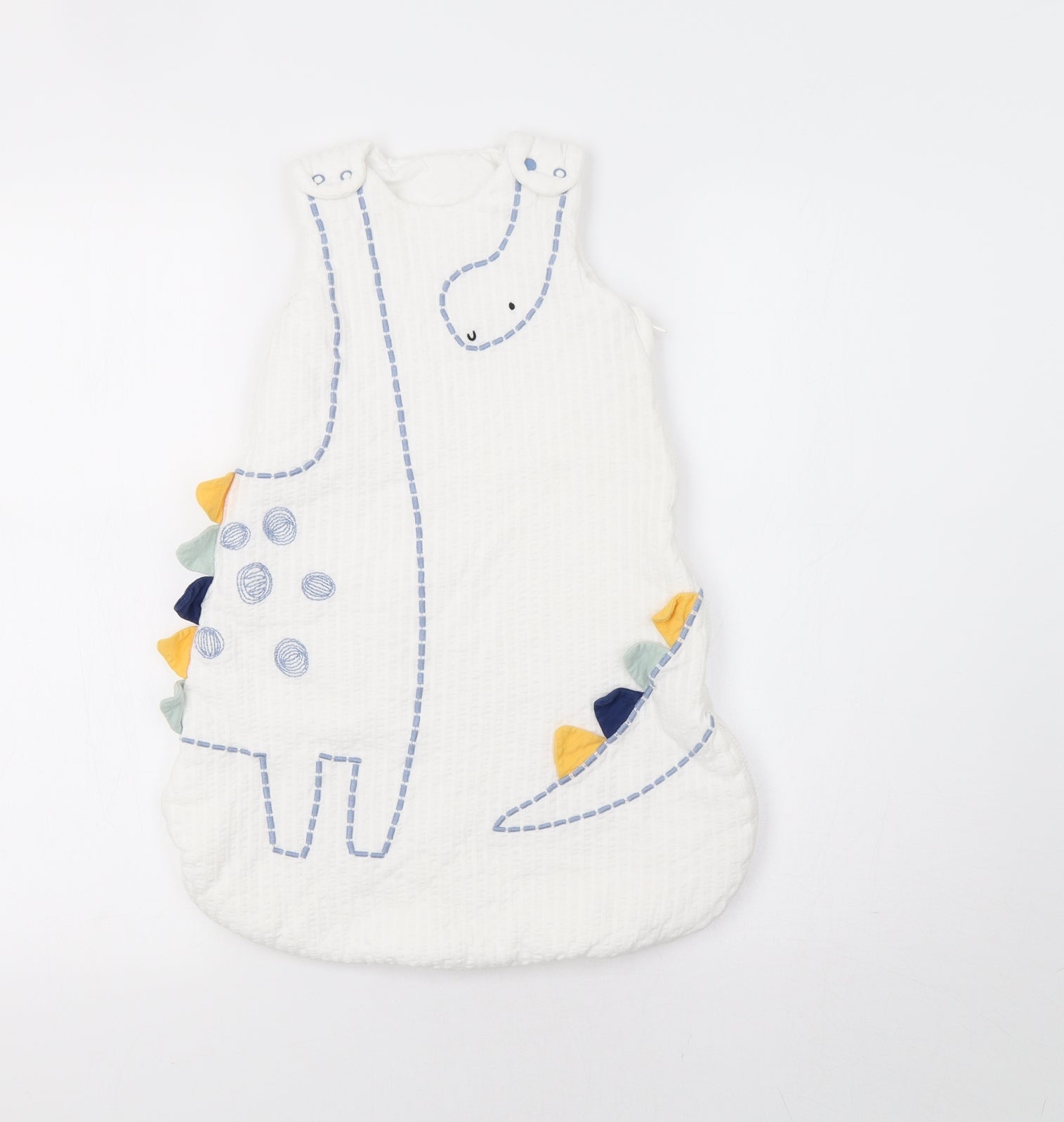 Tiu Baby White Catsuit One-Piece Size 0-3 Months - Dino – Preworn