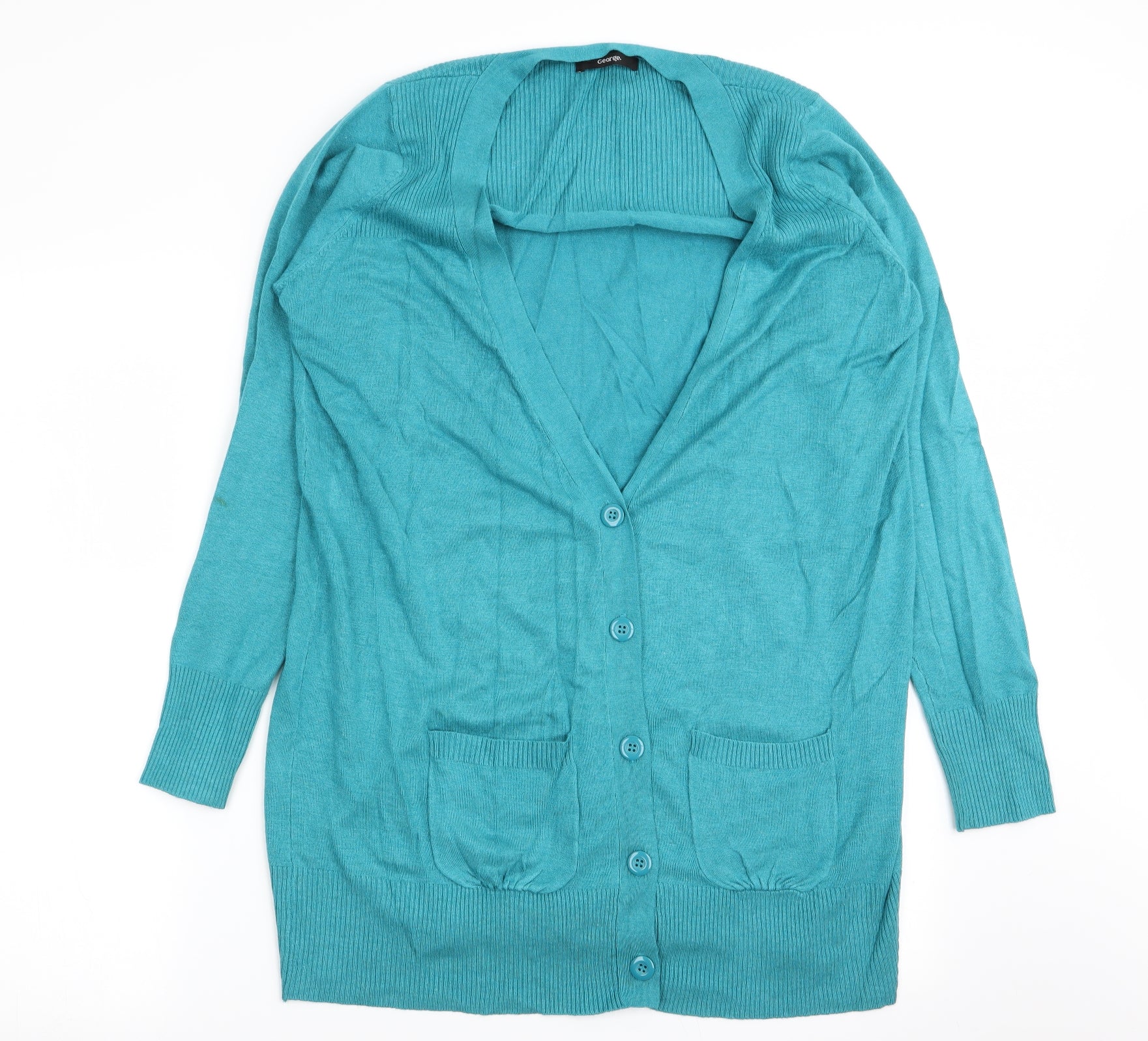 Asda George Womens Green Cardigan Jumper Size 20 – Preworn