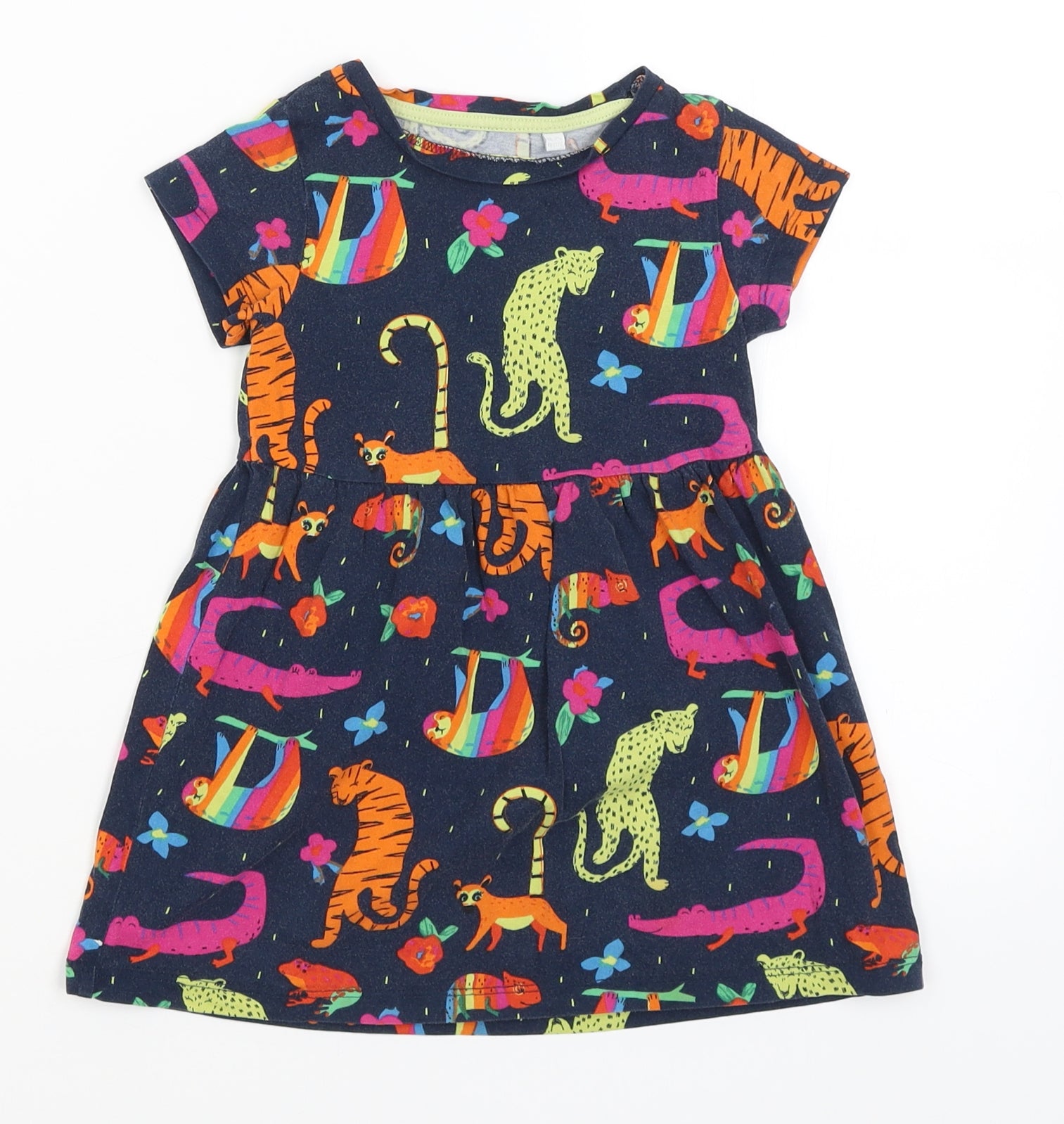 Blue Zoo Baby Blue Fit & Flare Size 18-24 Months - Jungle Animals – Preworn