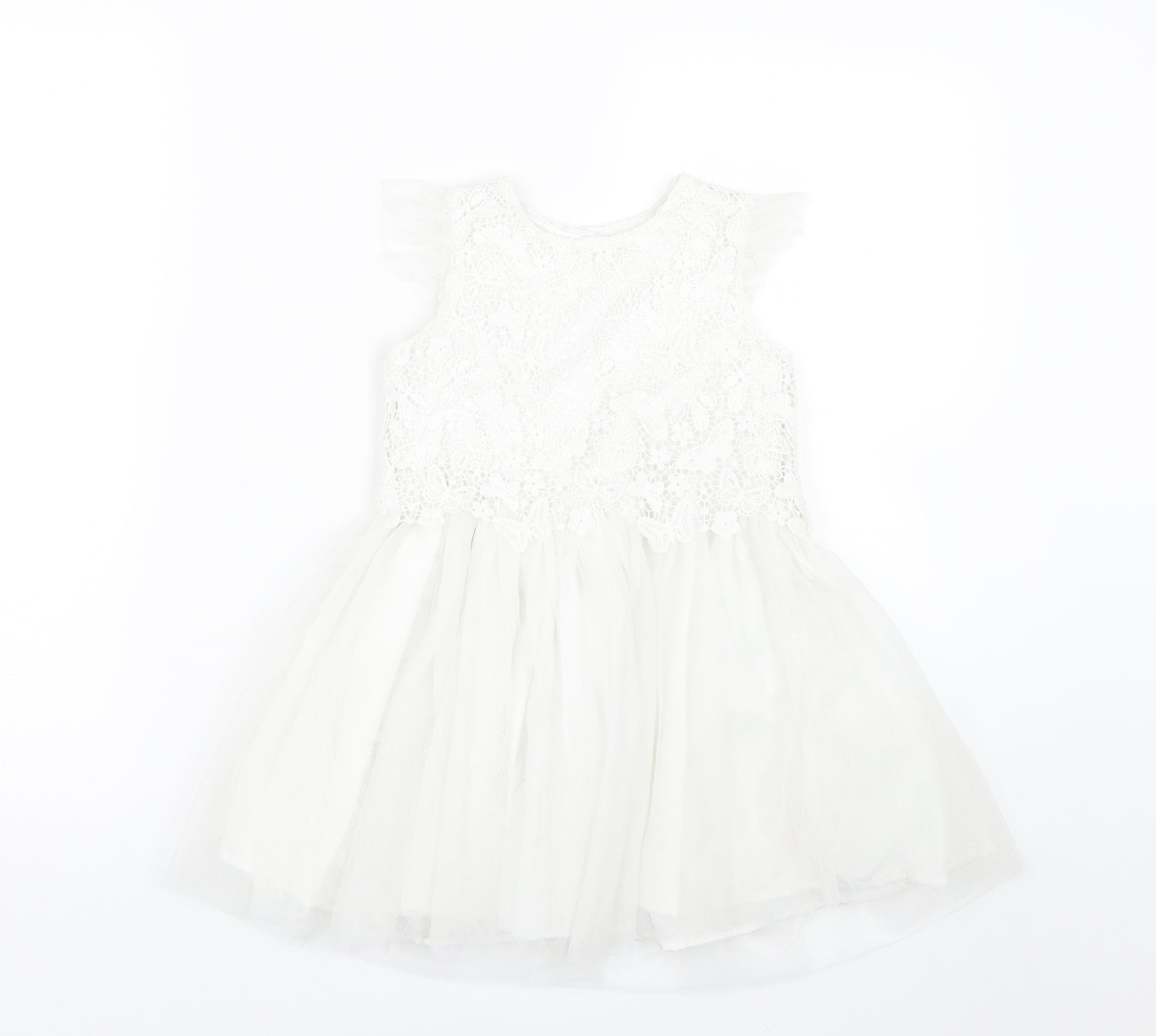 Primark Girls White Floral Ball Gown Size 2-3 Years – Preworn