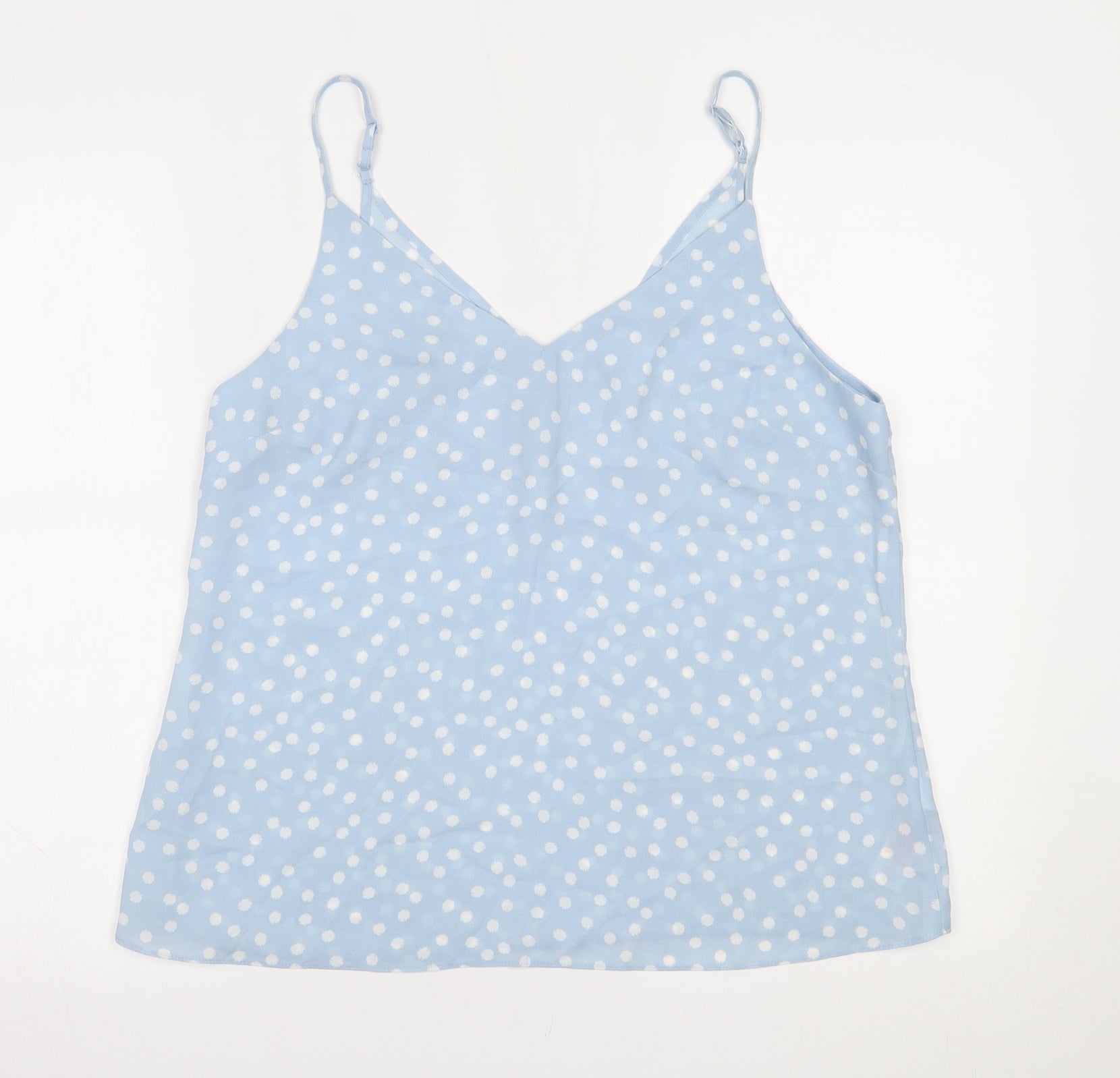 Primark Womens Blue Polka Dot Camisole Tank Size 14 – Preworn