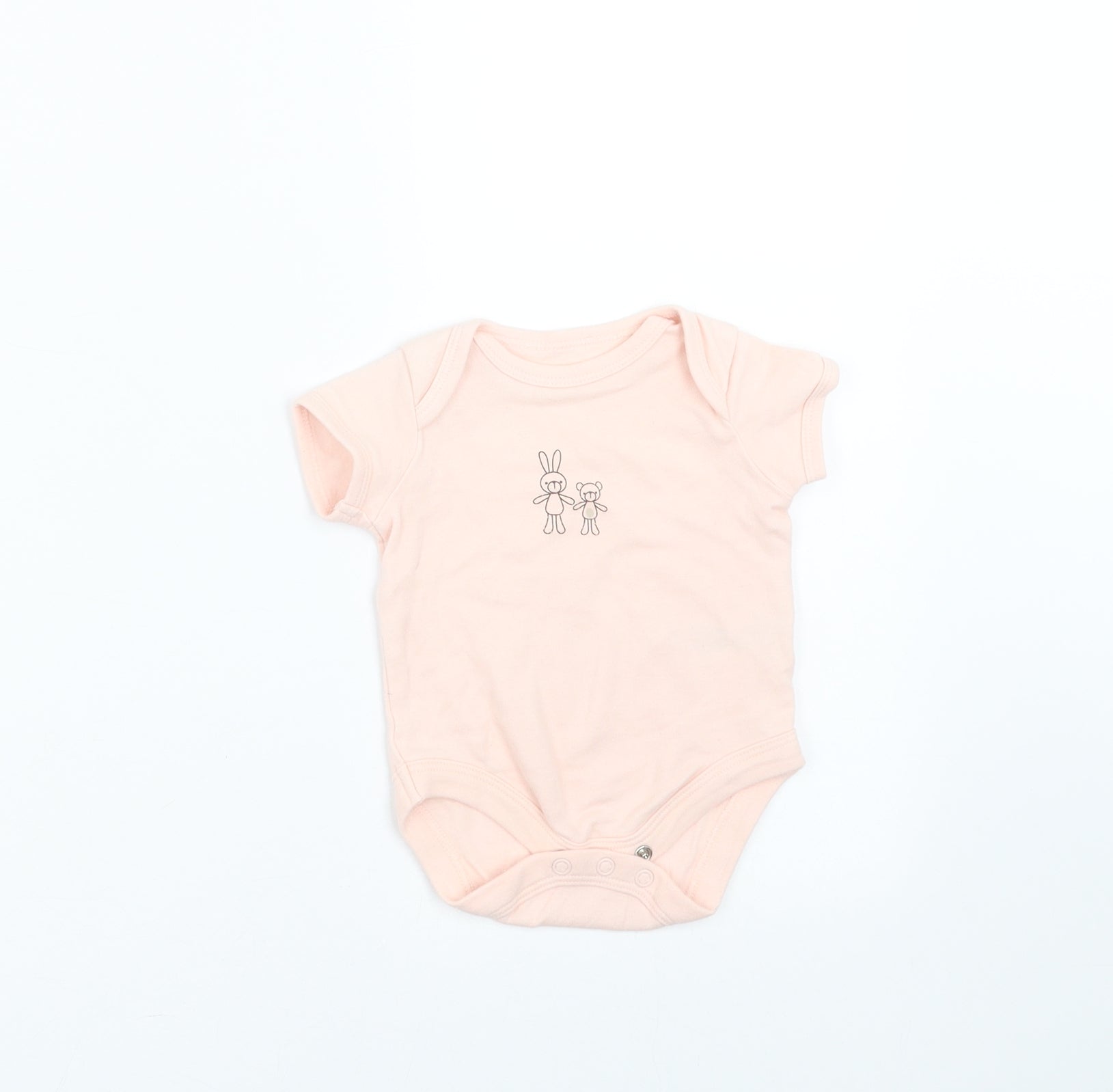 Mothercare Baby Pink Babygrow One-Piece Size Newborn - rabbit, bear ...