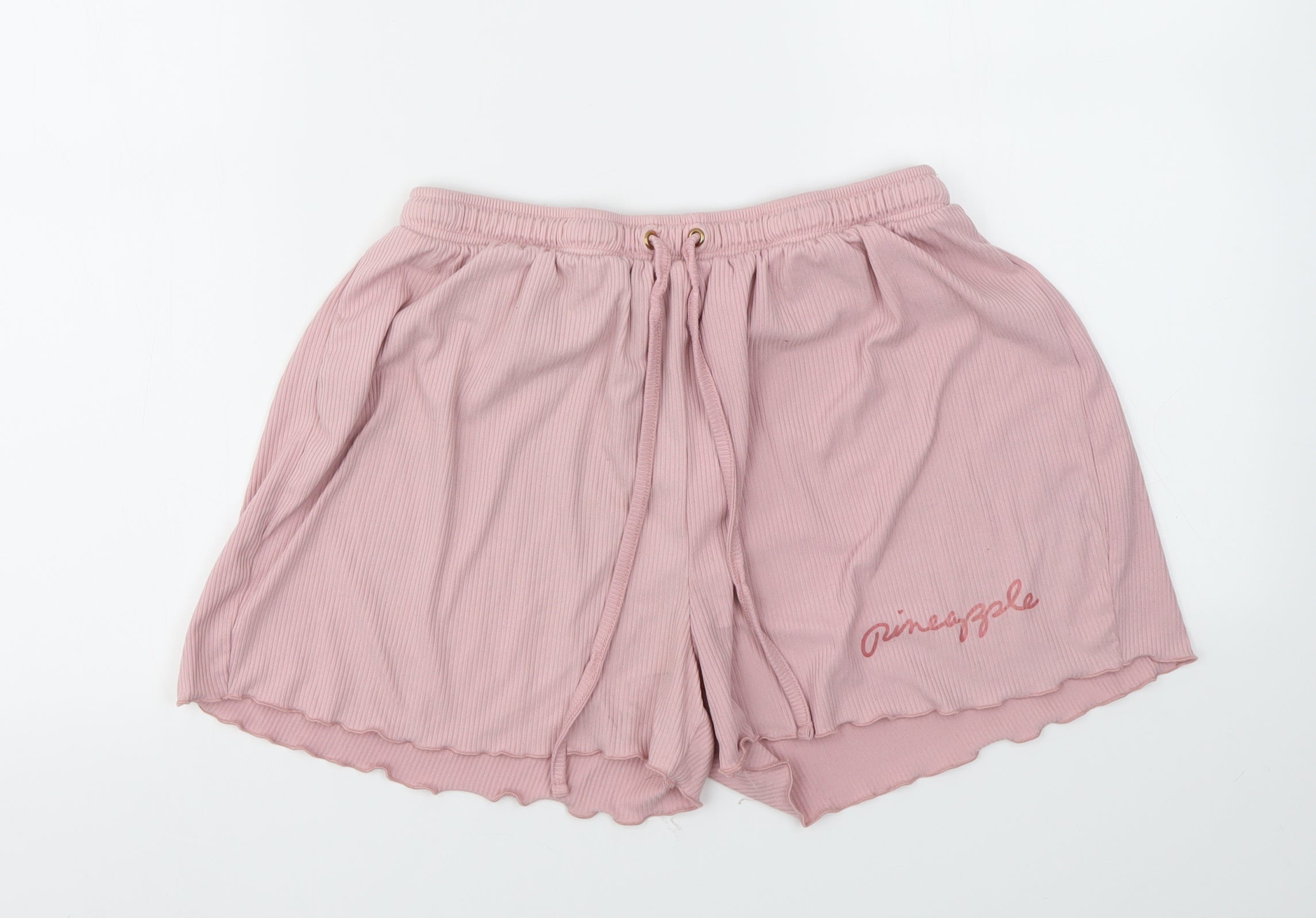 PINAPPLE Womens Pink Cut-Off Shorts Size S - STRECHY WAISTBAND – Preworn