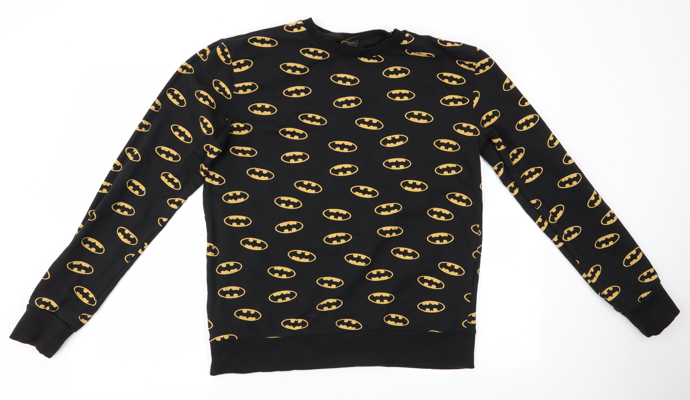 Primark Mens Black Pullover Jumper Size L - Batman – Preworn