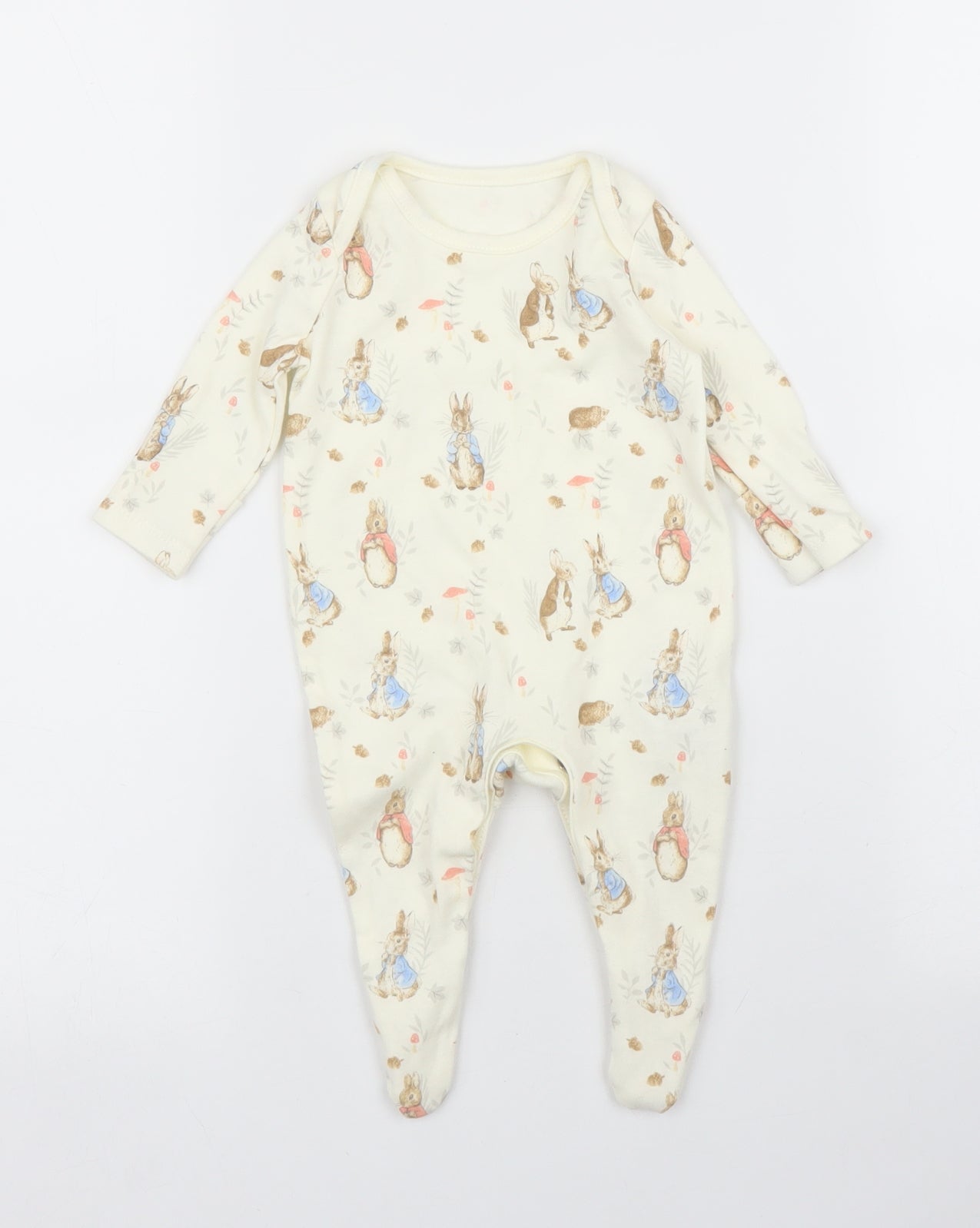 Morrisons Baby Ivory Babygrow One-Piece Size 0-3 Months – Preworn