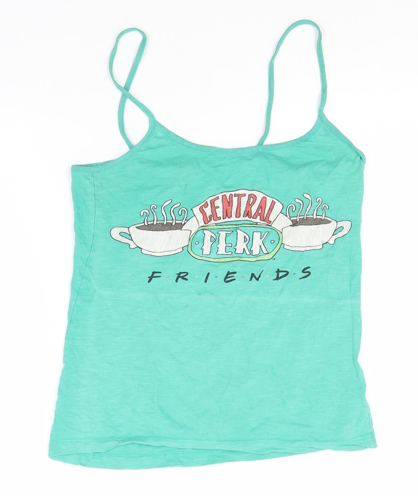 Primark Womens Green Cotton Basic Tank Size 4 Off the Shoulder - Frien ...