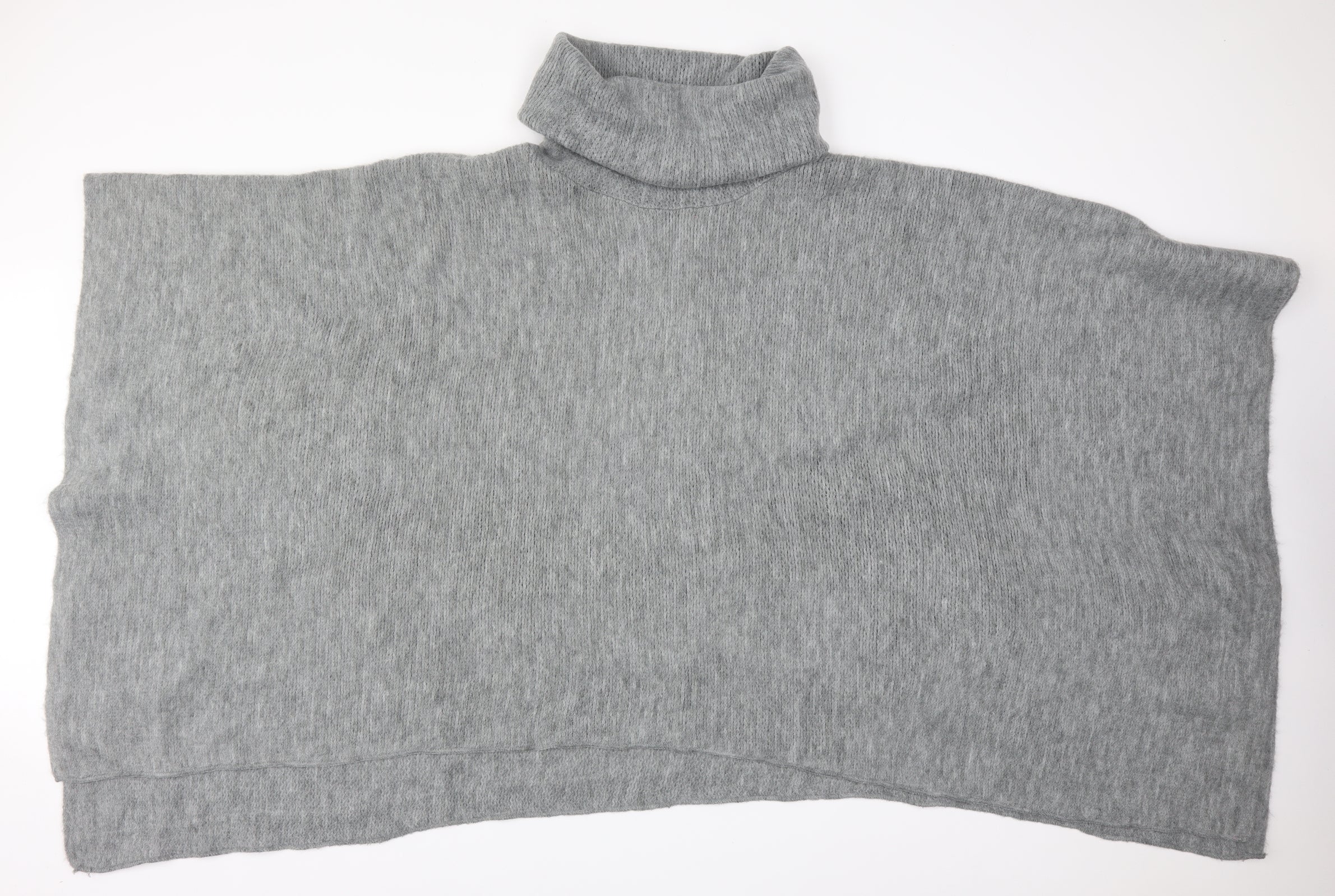 Roman Womens Grey Overcoat Poncho One Size – Preworn