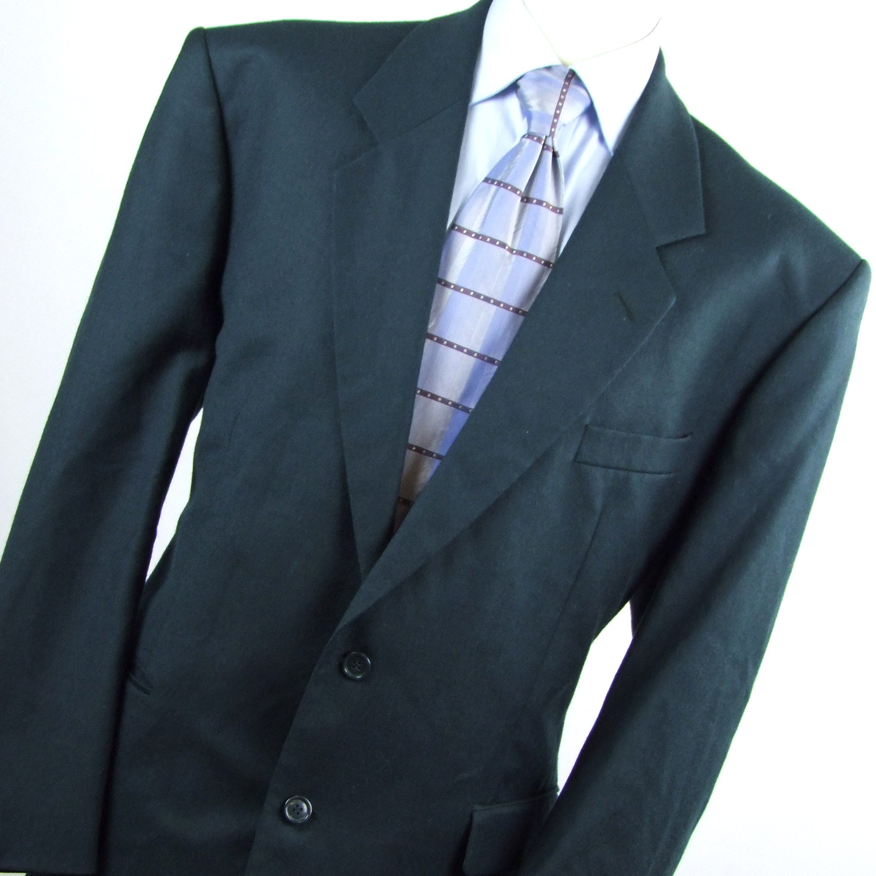 Hugo James Mens Blue Wool Suit Jacket Size 46 – Preworn